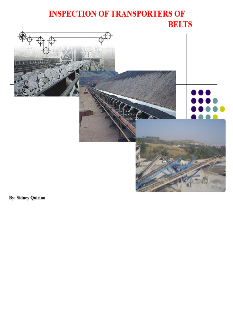 01 - Inspection of Belt Conveyors | PDF | Information