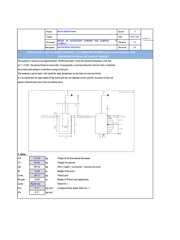 Foundation Calculation | PDF | Civil Engineering | Applied And ...