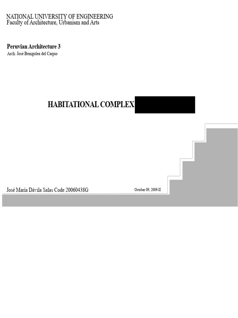 Peruvian Architecture 3 - LIMATAMBO HOUSING COMPLEX (First Delivery ...