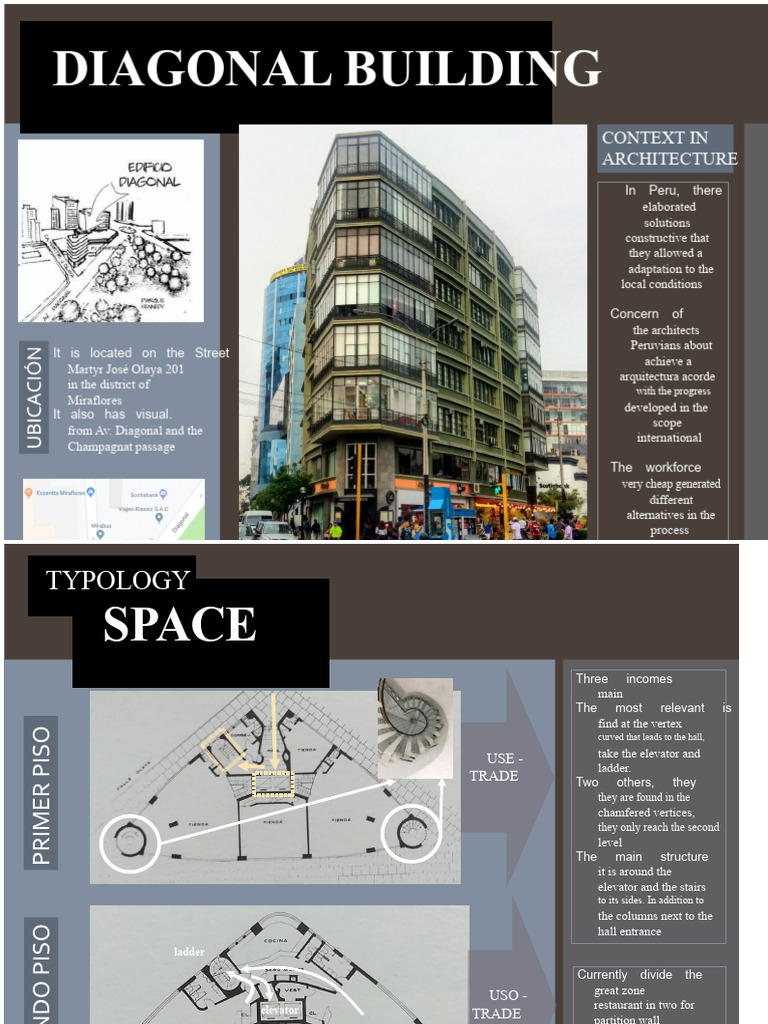 Diagonal Building | PDF | Stairs