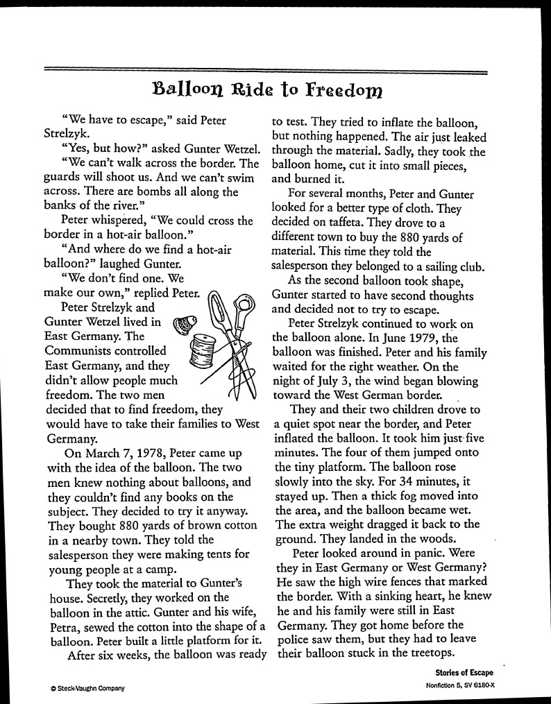 Strelzyk and Wetzel's Balloon Escape | PDF | Balloon | Violence