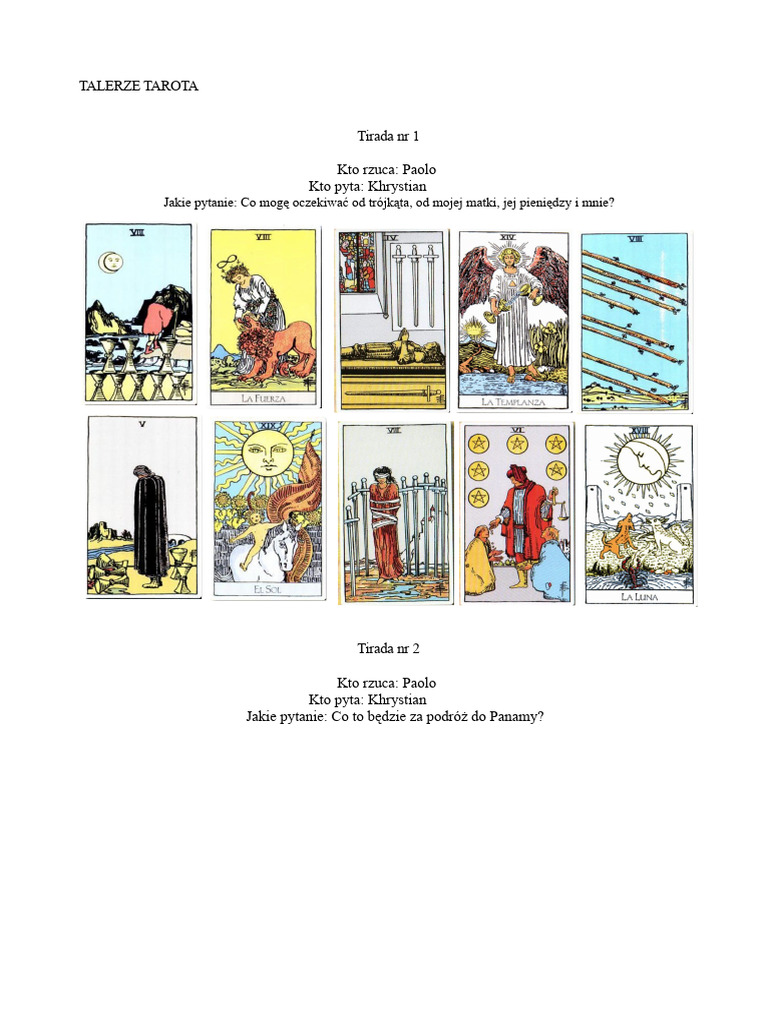 Rozkłady Tarota | PDF
