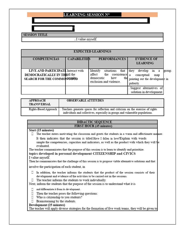 2nd Grade Citizenship & Self-Worth Lesson | PDF | Self Esteem | Teachers