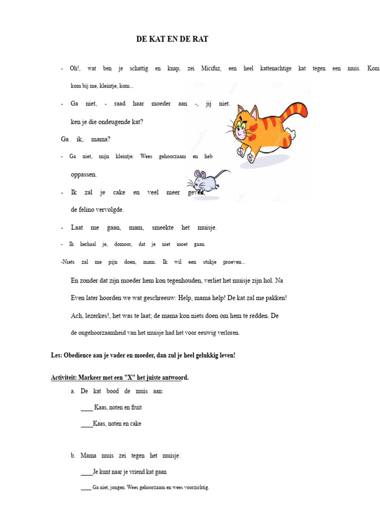 De Kat en de Muis | PDF