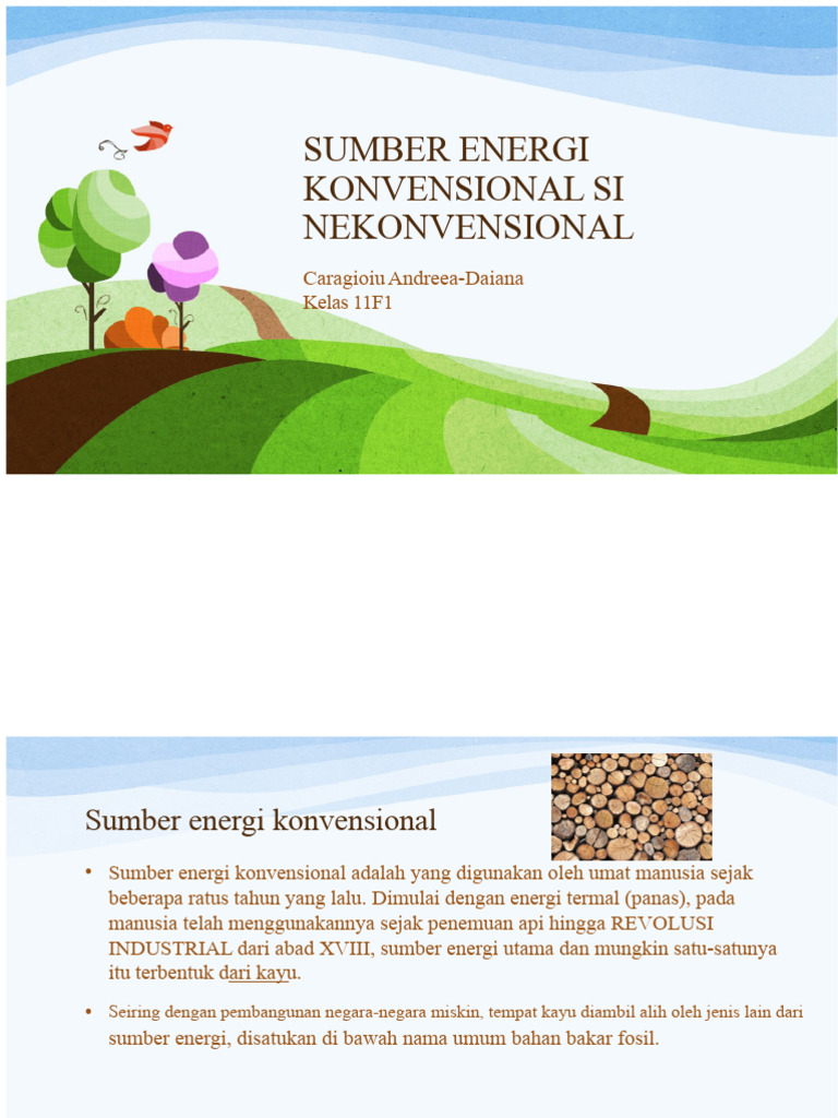 Sumber Energi Konvensional Dan Non-Konvensional | PDF