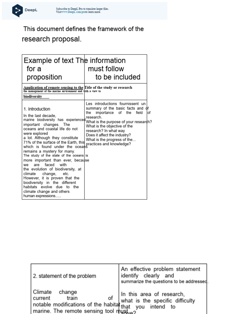 Research Proposal Template | PDF | Methodology | Biodiversity