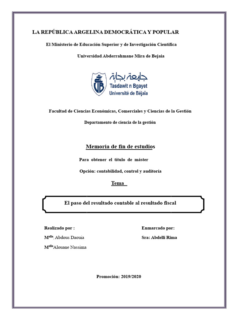 El Paso Del Resultado Contable Al Resultado Fiscal | PDF | normas ...