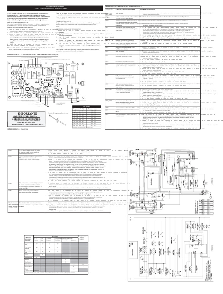 Diagrama Frigidaire GCRE3060AF 5304526193 | PDF | Relé | Equipo eléctrico