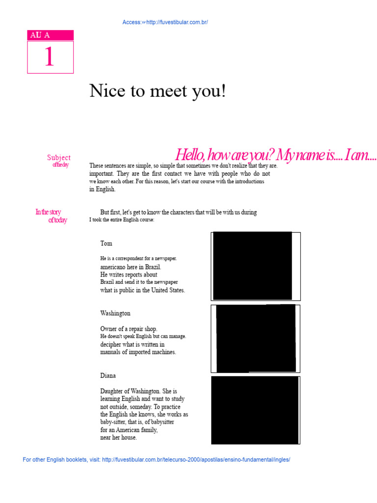 01 Nice To Meet You PDF | PDF