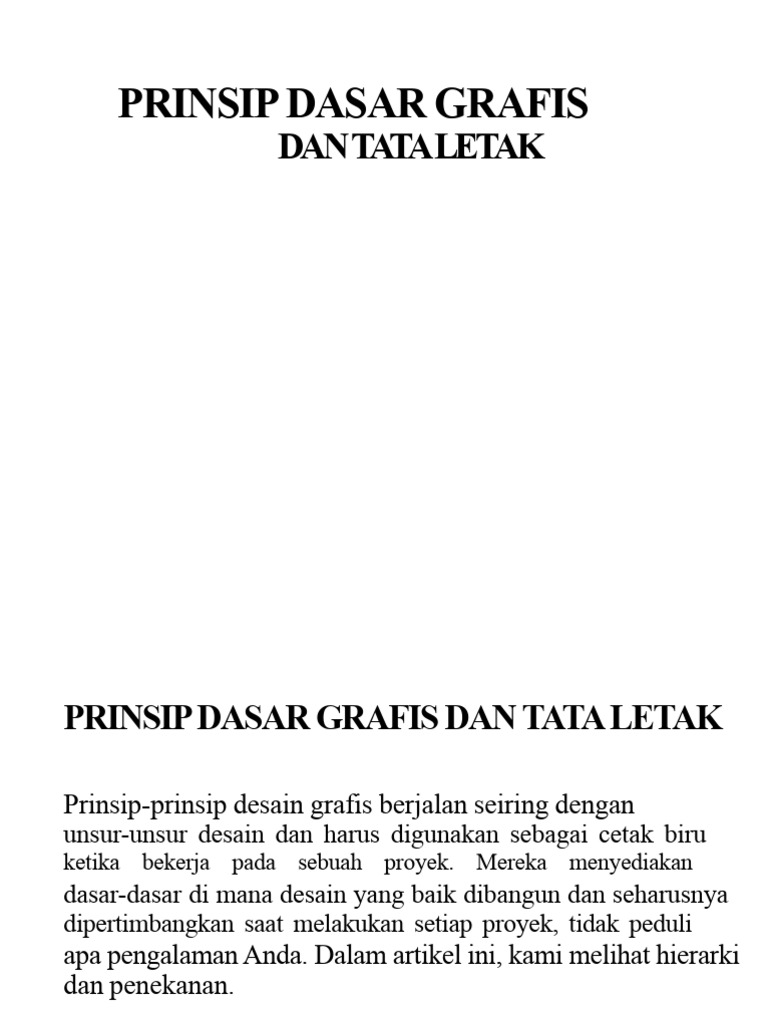 Prinsip Dasar Grafis Dan Layout | PDF