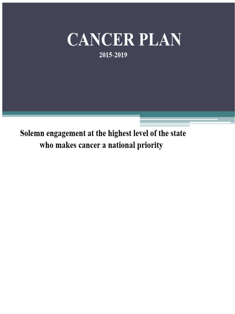 Algeria Cancer Control Plan 2015-2019 | PDF | Cancer | Oncology
