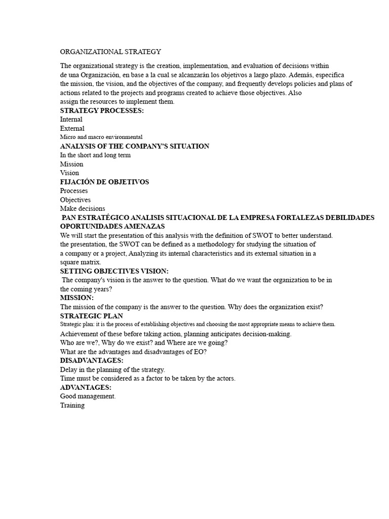 Relationship Between Organizational Structure and Strategy | PDF ...