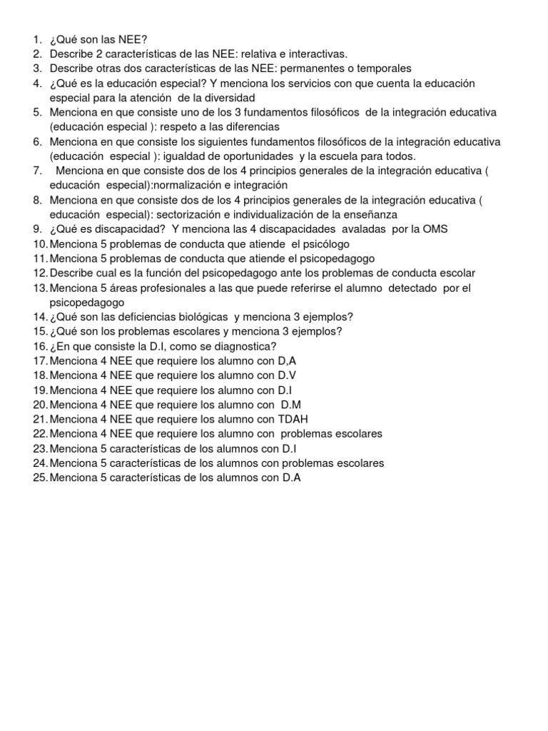 Qué Son Las NEE | PDF | Crecimiento personal y profesional