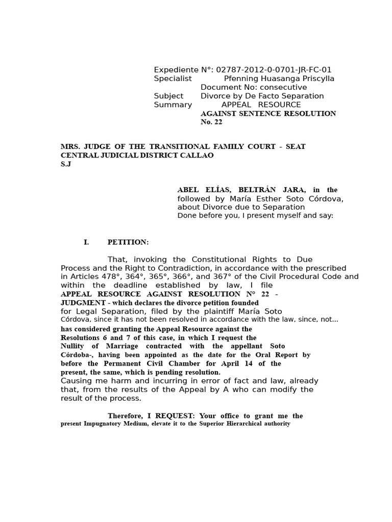 Appeal Sentence | PDF | Annulment | Appeal