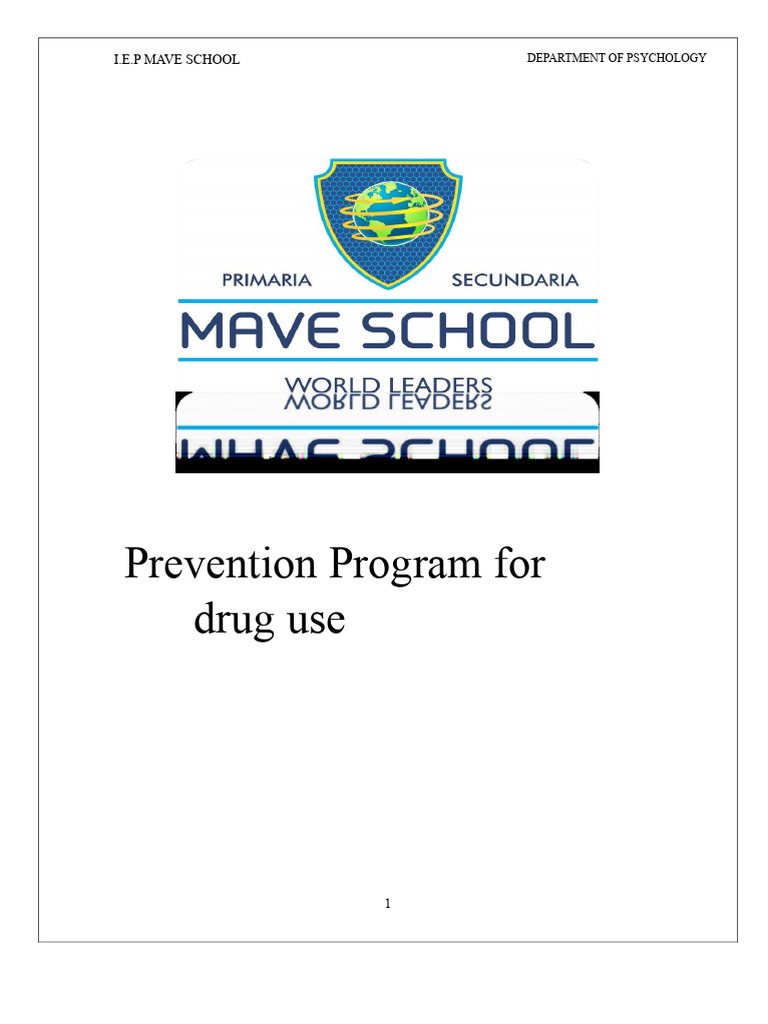 Drug Prevention Program | PDF | Adolescence | Substance Abuse