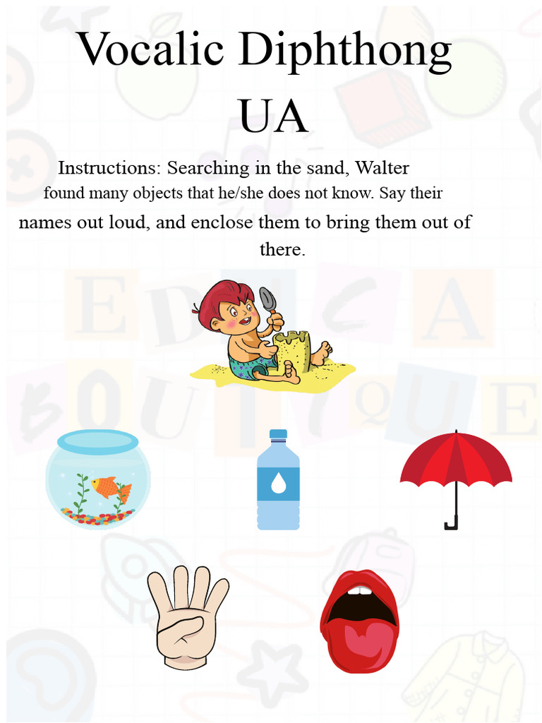 Vocal Diphthongs UA - UE | PDF
