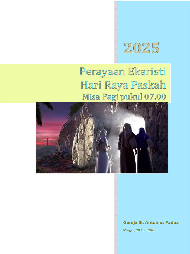 Perayaan Ekaristi Hari Raya Paskah Pagi 2025 | PDF