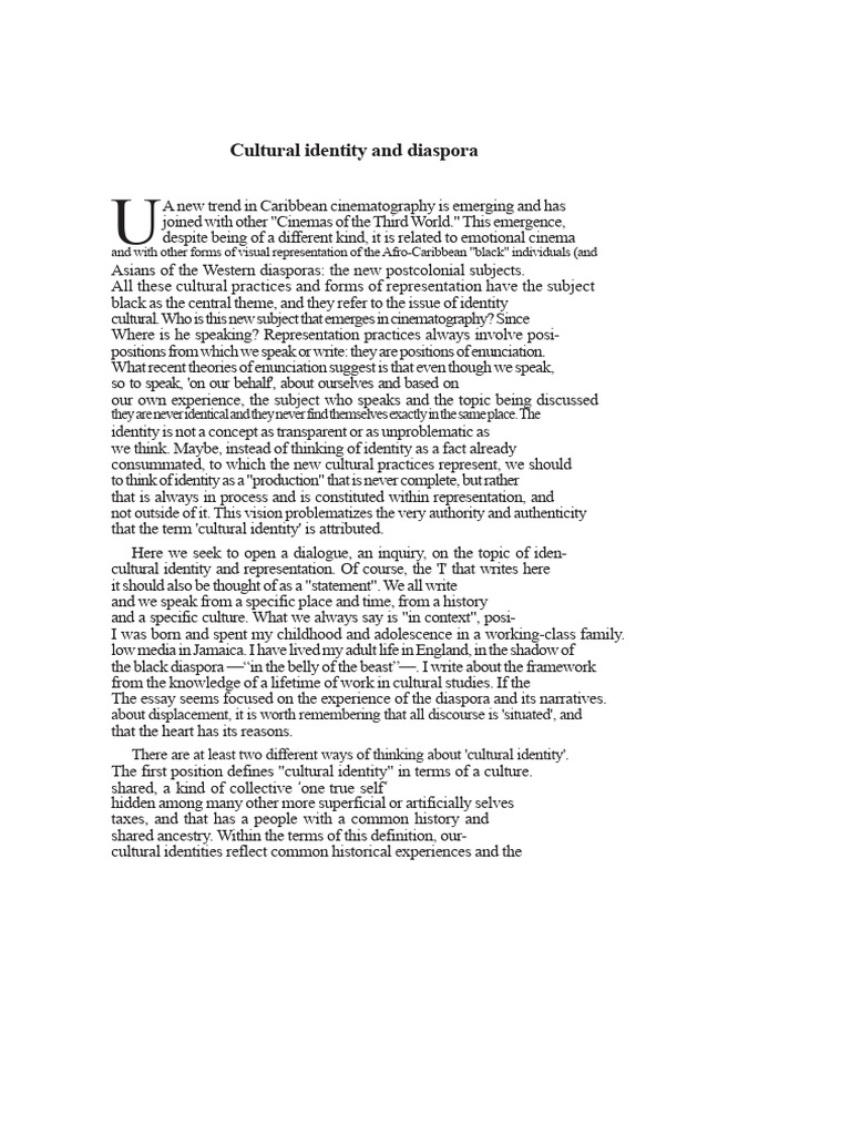 Exploring Caribbean Cultural Identity | PDF