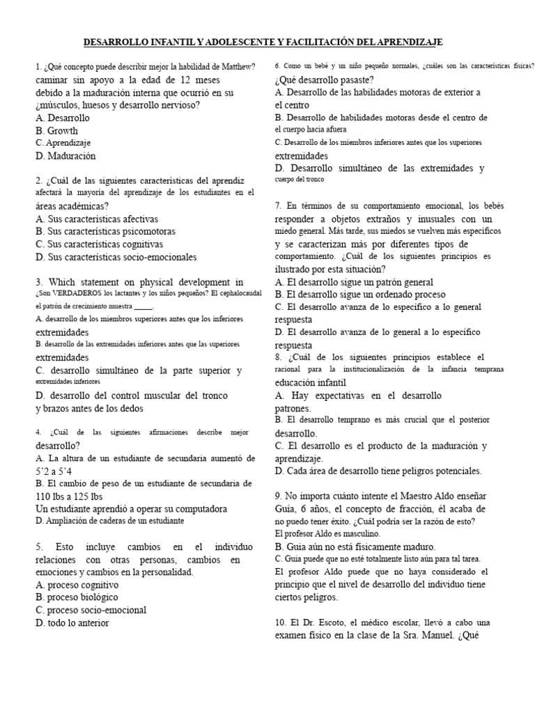 FTRC Semana3 PruebaPráctica | PDF | Adultos | Aprendizaje