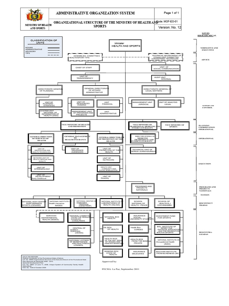 Ministry of Health Organizational Structure | PDF | Business