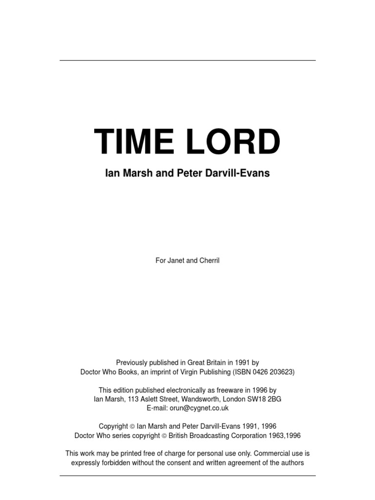 Time Lord | PDF