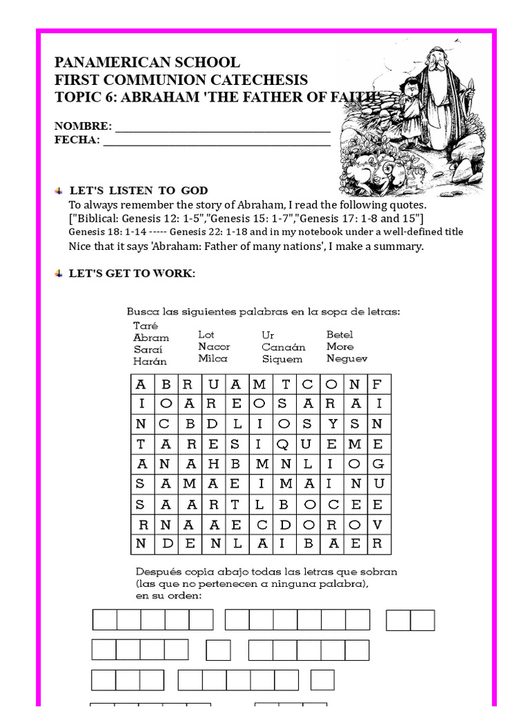 Topic 6 Abraham Father of Faith | PDF
