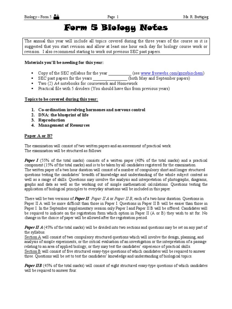 Form 5 Biology - Coordination&Response | PDF | Neuron | Nervous System