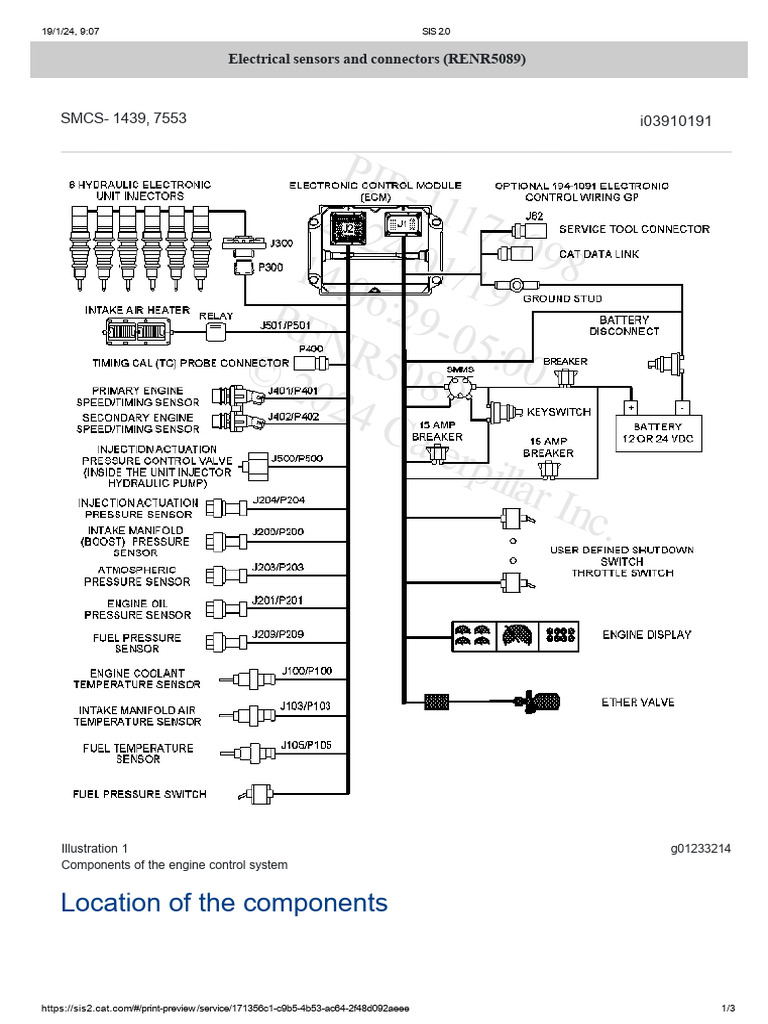 Sensors and Connectors C9 | PDF | Fuel Injection | Engines