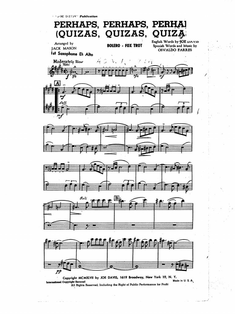 Perhaps, Perhaps, Perhaps | Music Production | Music Technology