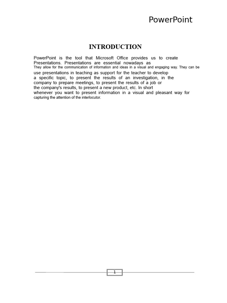 PowerPoint Report | PDF | Microsoft Power Point | Software