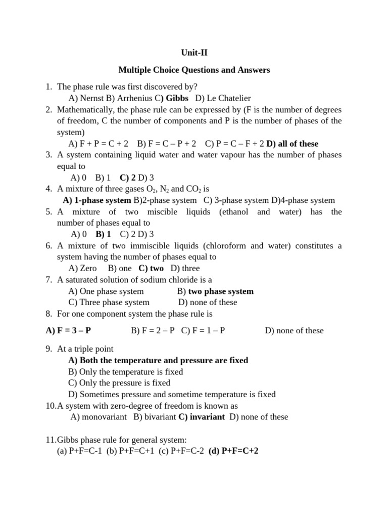 Phase Rule | PDF | Phase (Matter) | Phase Diagram