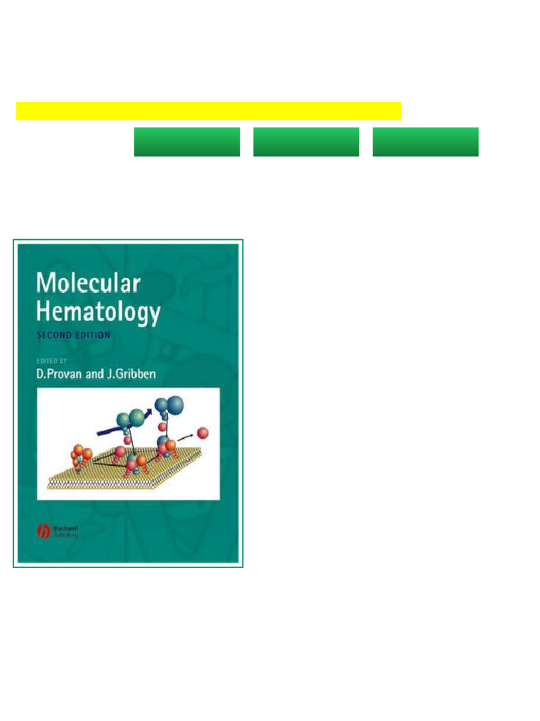 Molecular Hematology Second Edition Drew Provan online pdf | PDF