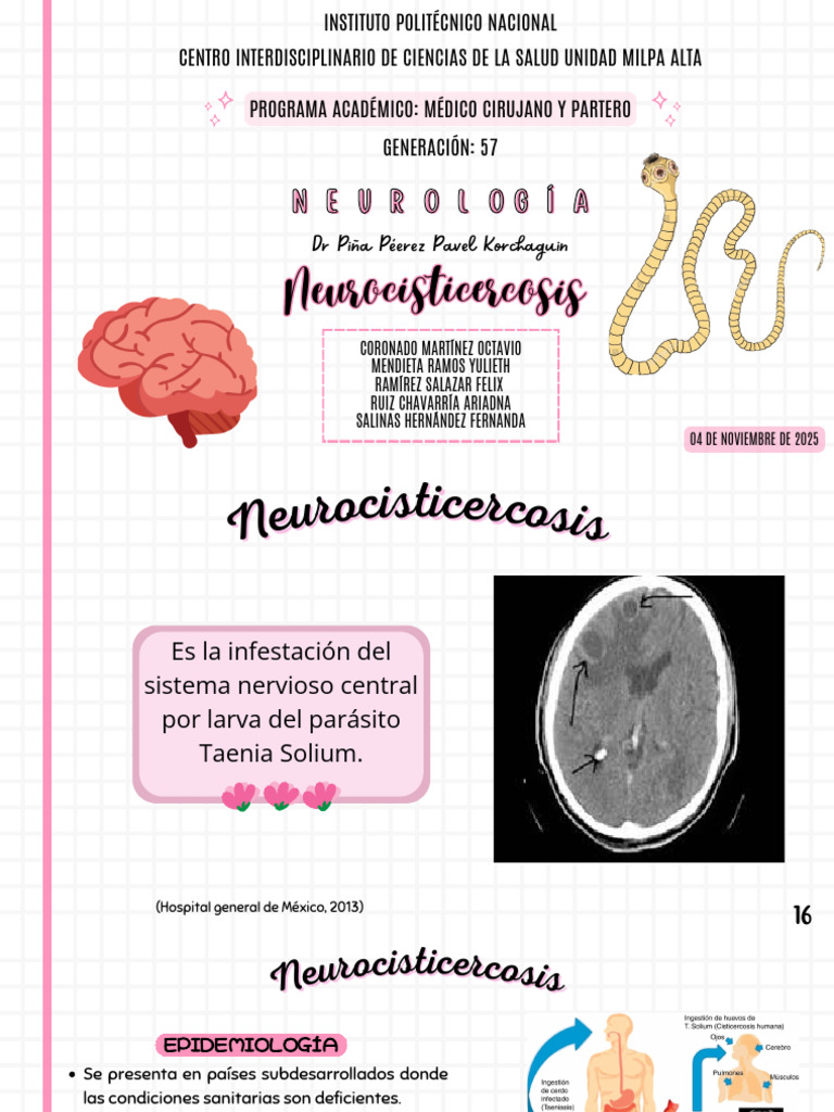 Neurocisticercosis: Epidemiología y Tratamiento | PDF | Epilepsia ...