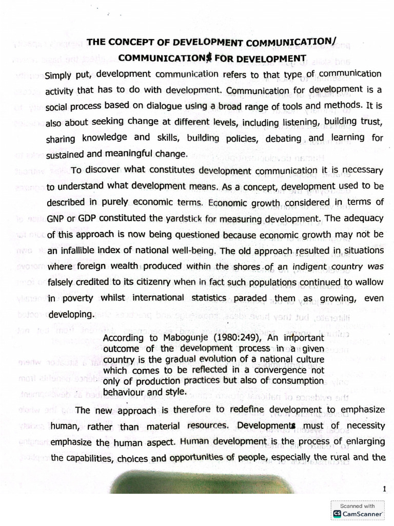 Development Communication | PDF
