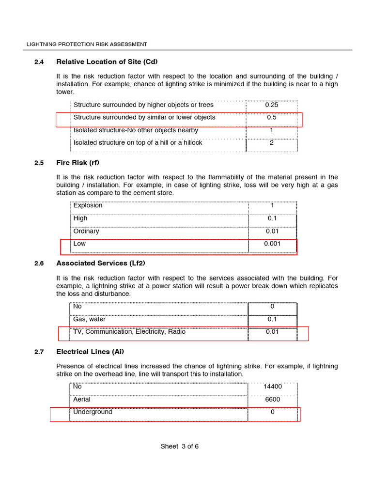Page 3 From Lightning Protection Risk Assessment NEW | PDF