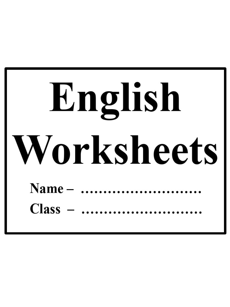 P1 English Worksheets | PDF