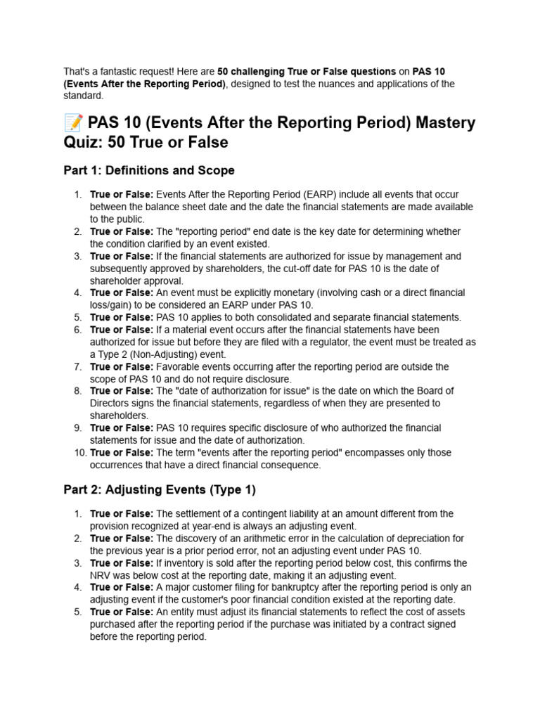 Give Me 50 Hard True or False, Put The Answers in ... | PDF | Going ...