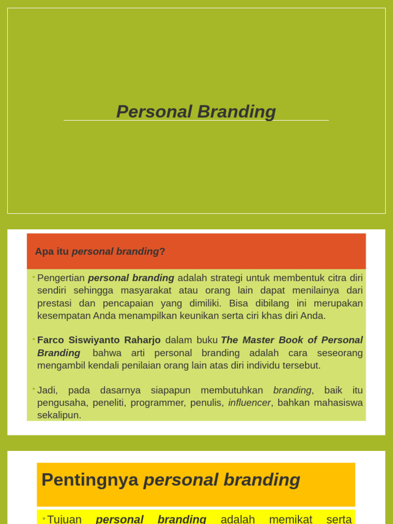 Personal Branding | PDF