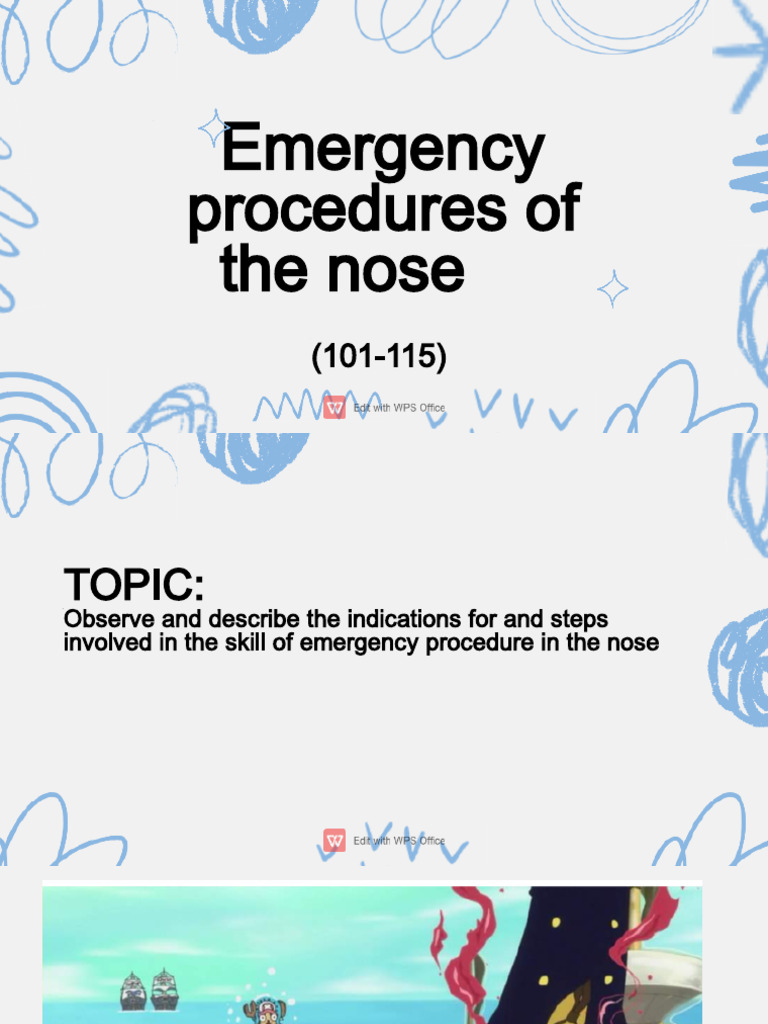 Emergency Nasal Procedures | PDF | Human Nose | Respiratory System