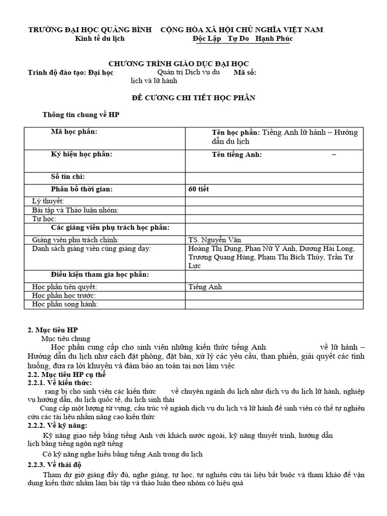 de Cuong Chi Tiet TACNlu Hanh | PDF