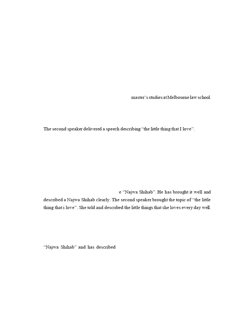 Video Analysis of Descriptive Speeches | PDF | Communication | Human ...