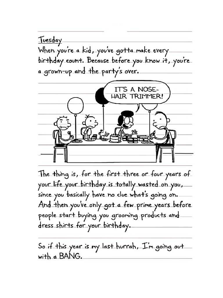 Diary of A Wimpy Kid Party Pooper Book B | PDF