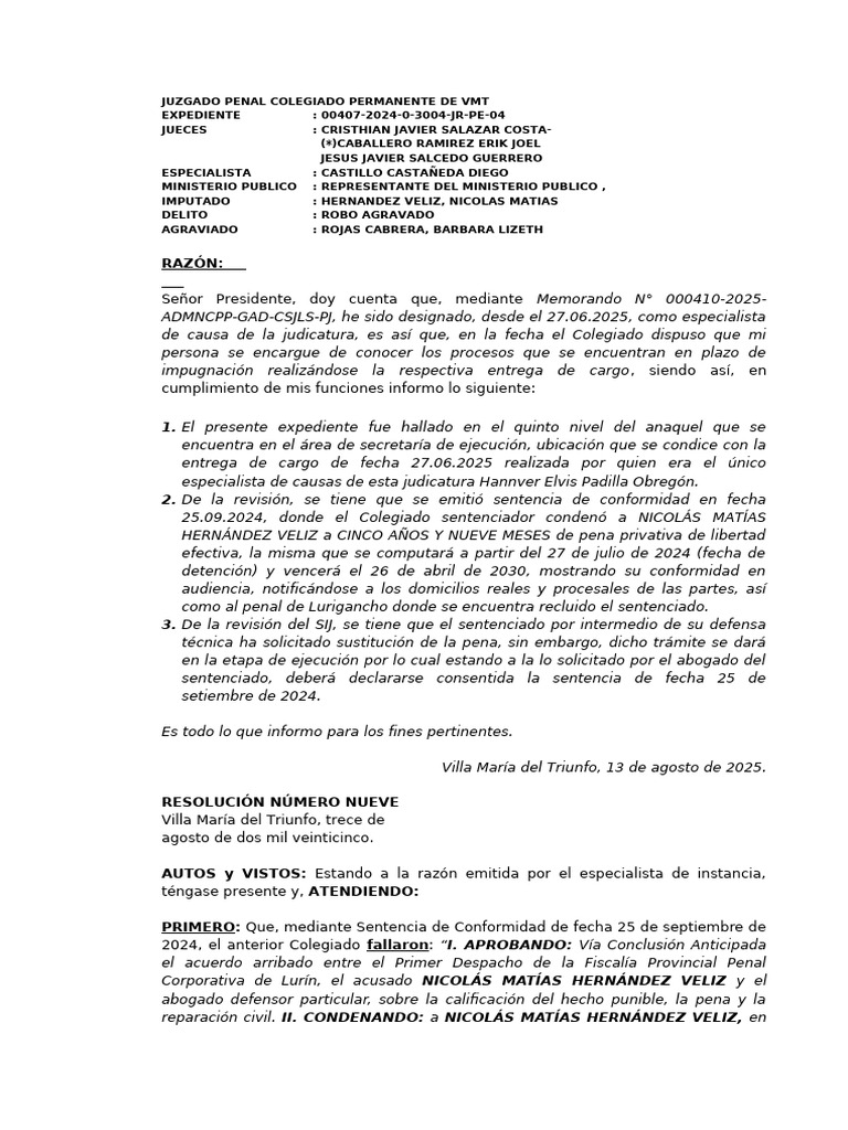 407 2024 Conse | PDF | Sentencia (ley) | Justicia