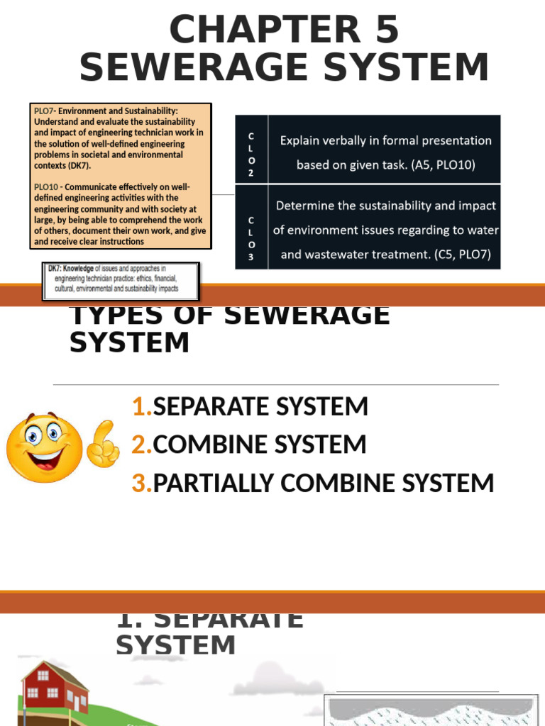 Types and Design of Sewerage Systems | PDF | Sanitary Sewer | Sewerage
