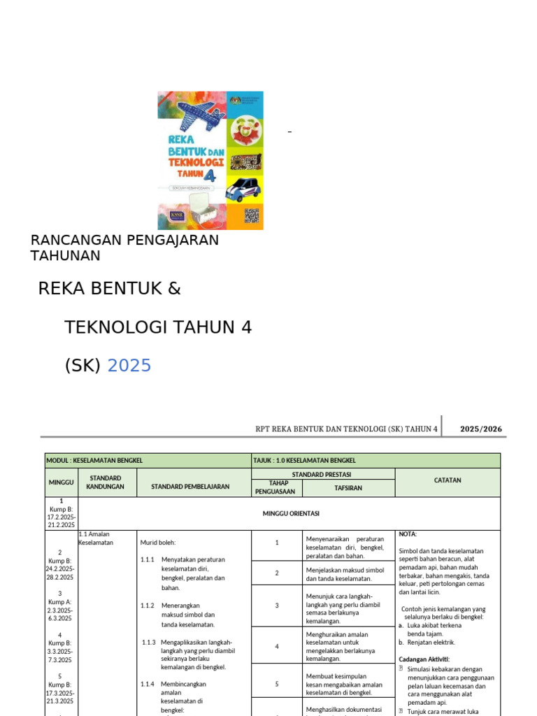 RPT RBT Tahun 4 | PDF