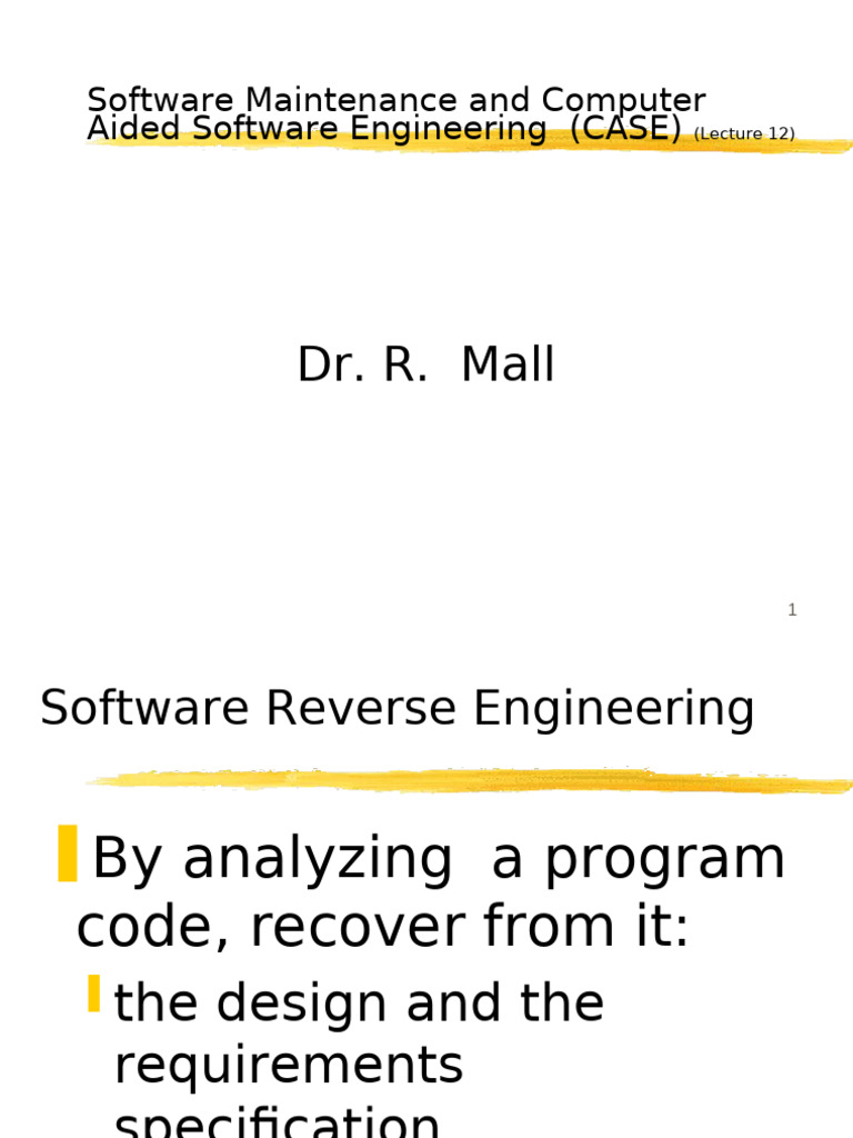 Software Reverse Engineering Techniques | PDF