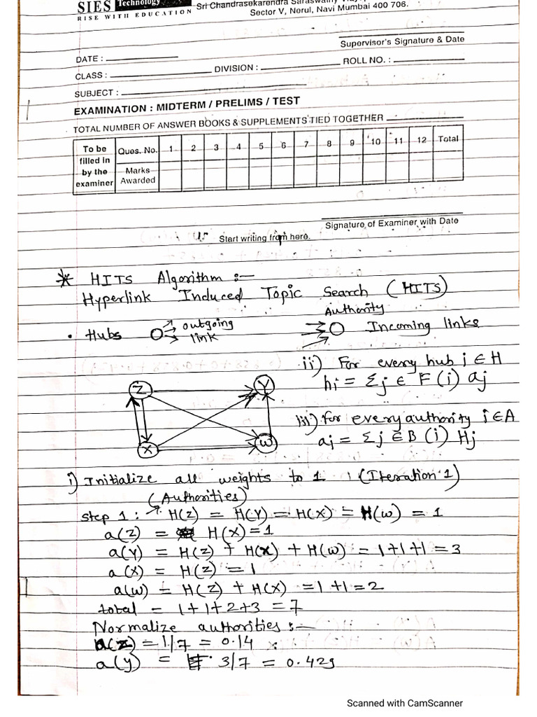 HITS Algorithm | PDF