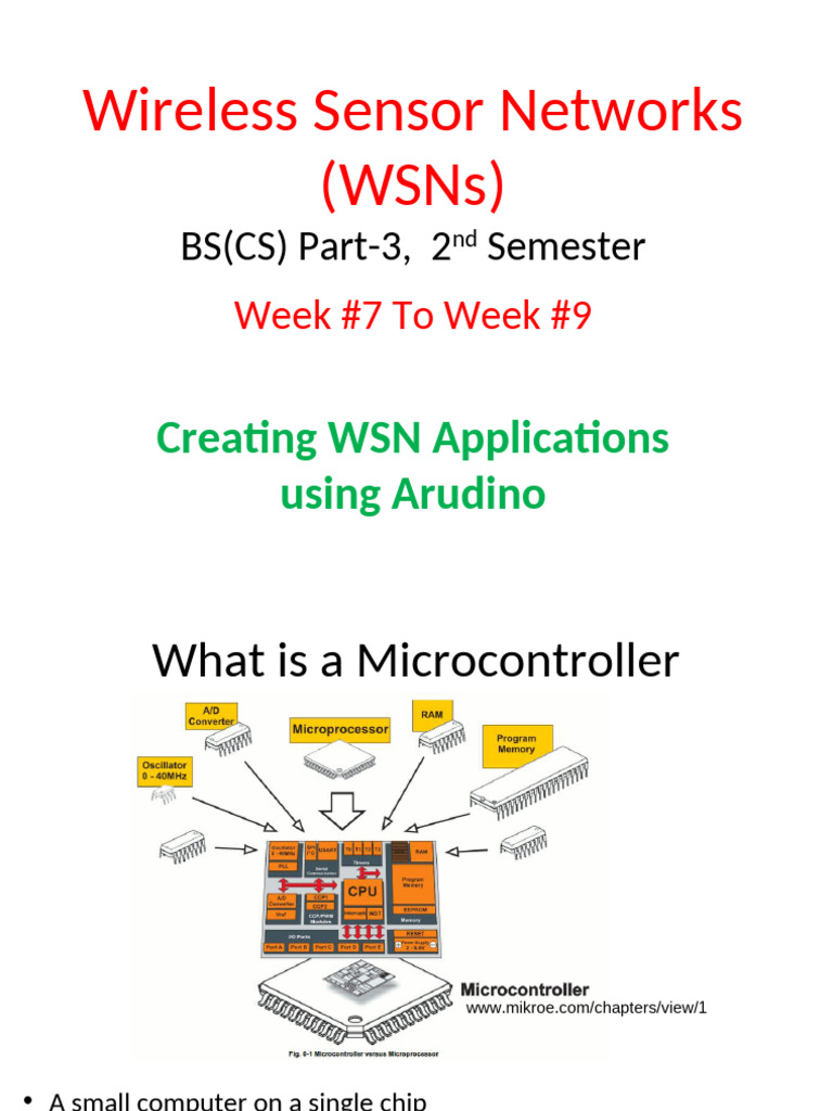 Arduino WSN Application Development Guide | PDF | Arduino | Microcontroller