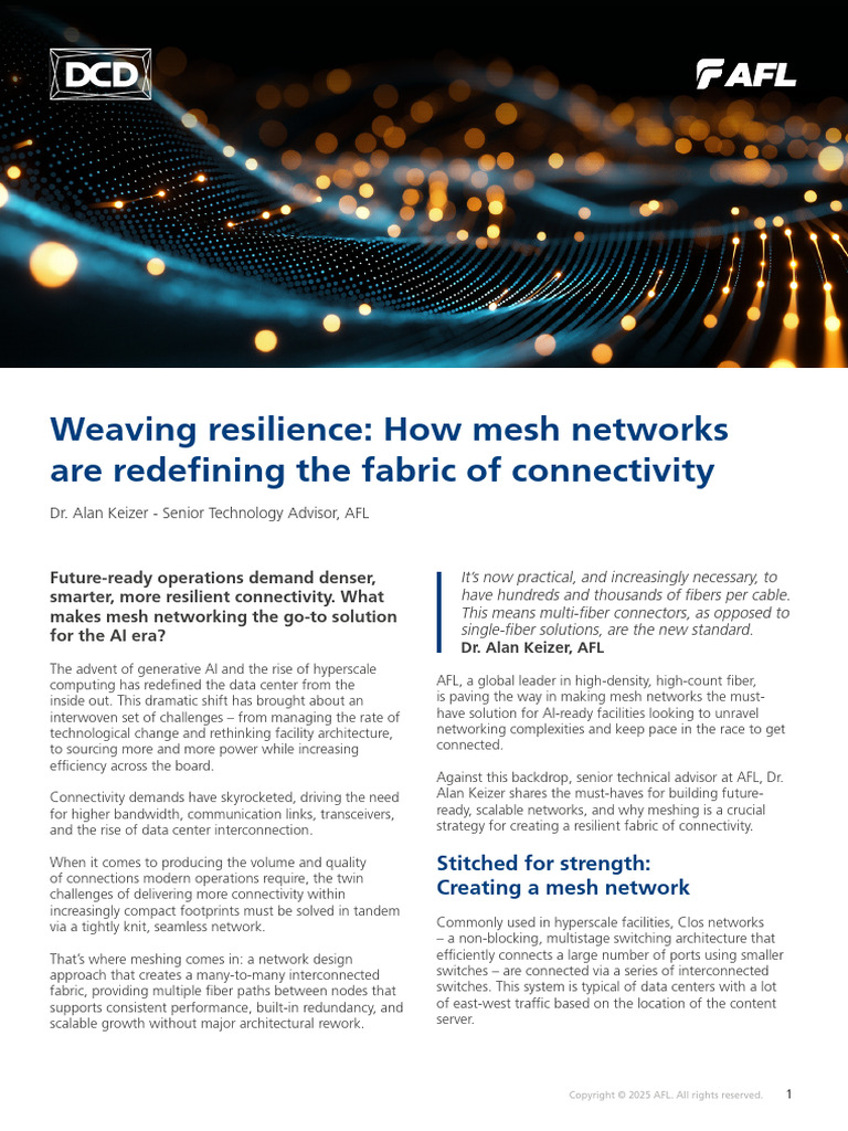 Weaving Resilience How Mesh Networks Are Redefining The Fabric of ...