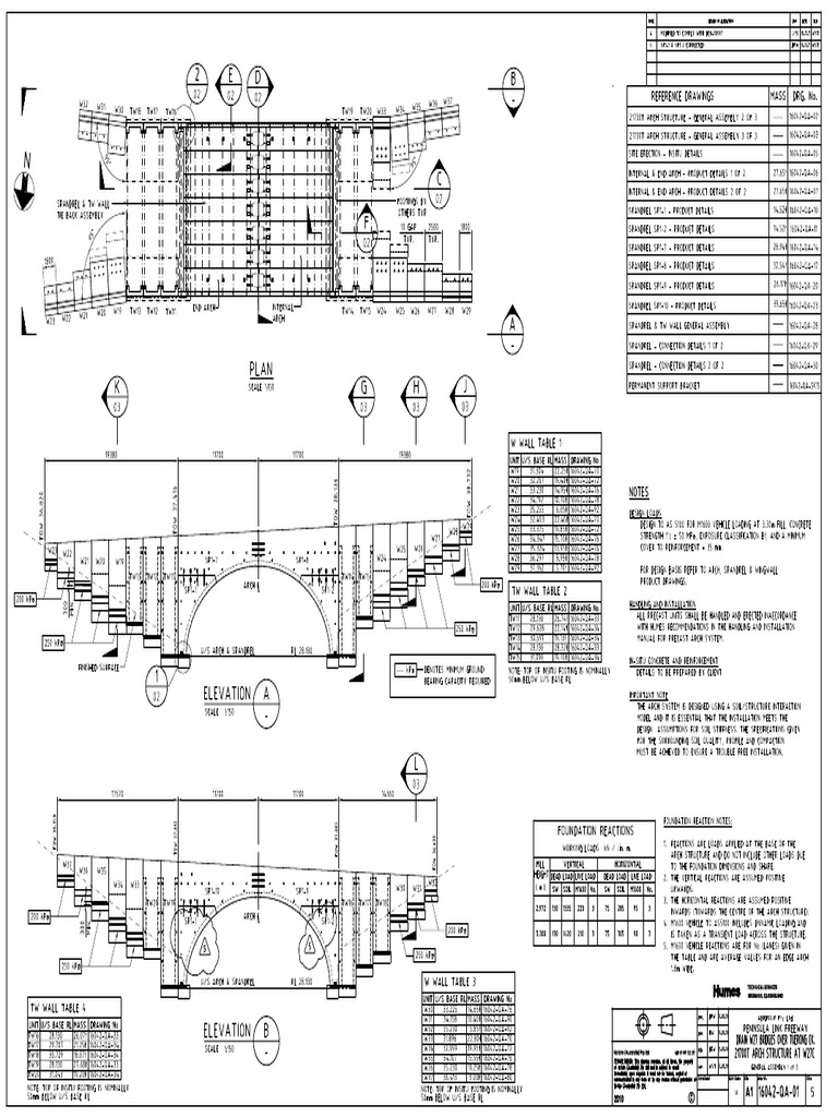 Hume Precast Arch Drawings | PDF